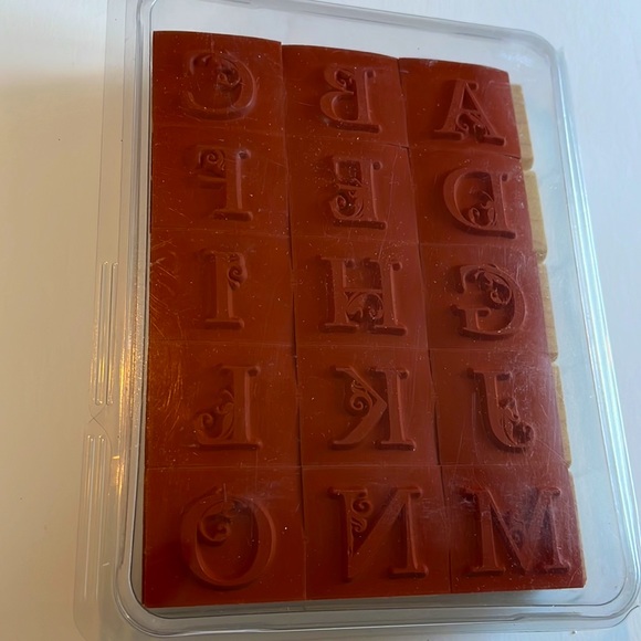 Stampin' Up! | Office | Stampin Up Lovely Letters Alphabet Double ...
